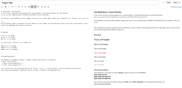 Using Azure DevOps Wiki as Documentation Solution - Draphony